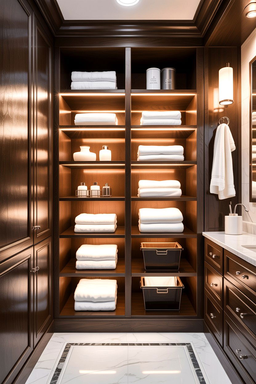 30 Bathroom Closet Ideas for Maximum Organization - Our Secondhand House