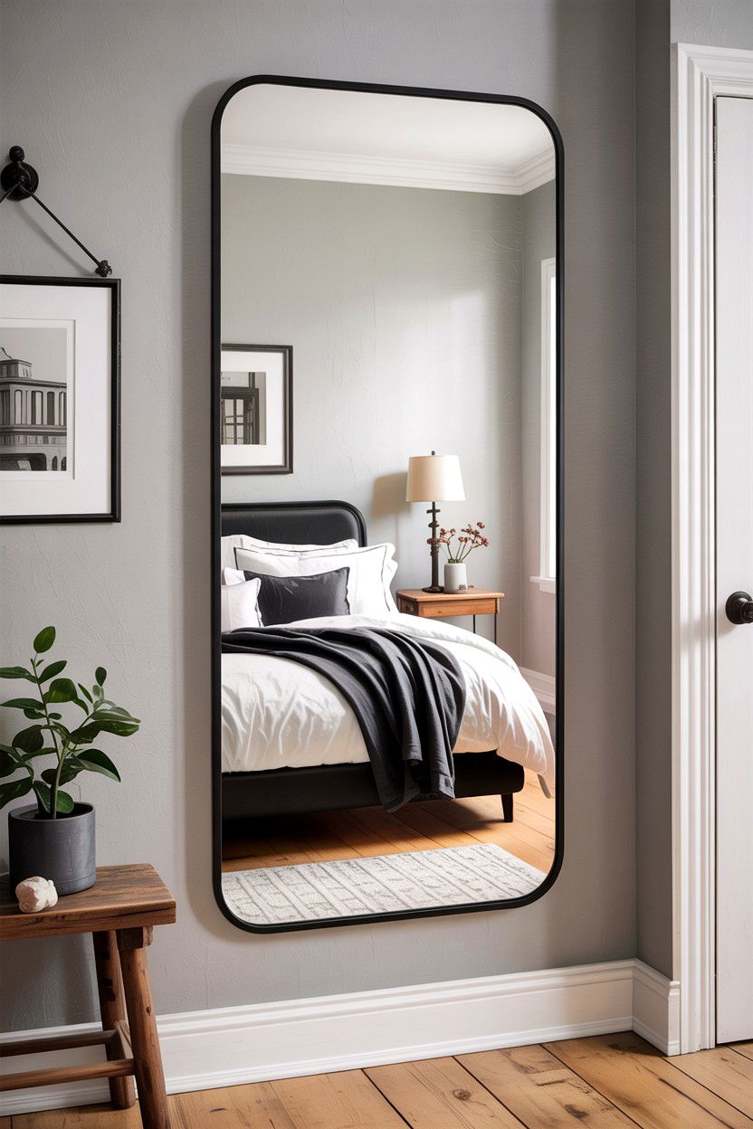 30 Bedroom Full Length Mirrors to Brighten Your Room - Our Secondhand House