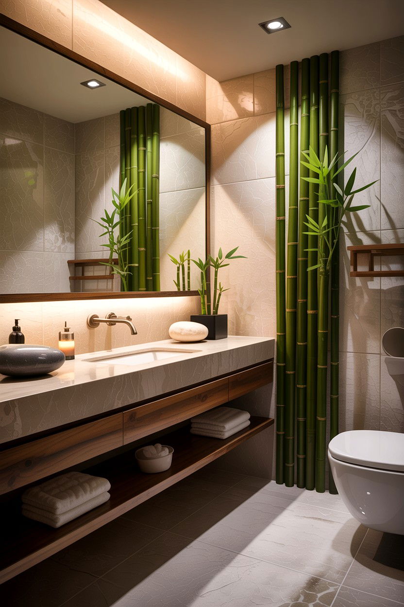 30 Zen-Inspired Asian Bathroom Ideas for Serenity - Our Secondhand House